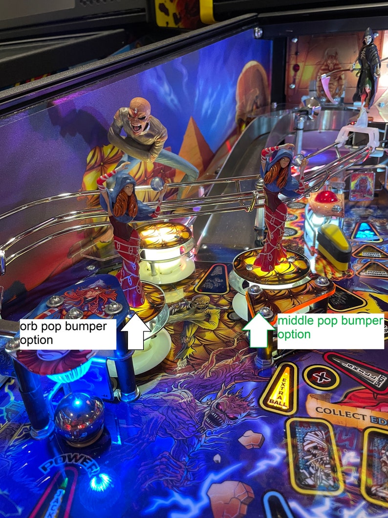 Stern Iron Maiden: Legacy of the Beast Pinball Pop Bumper Mods - Etsy