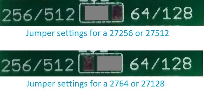 4 X 24U Universal 27512/27256 to 24 Pin (2708/2516/2716/2732) EPROM ...