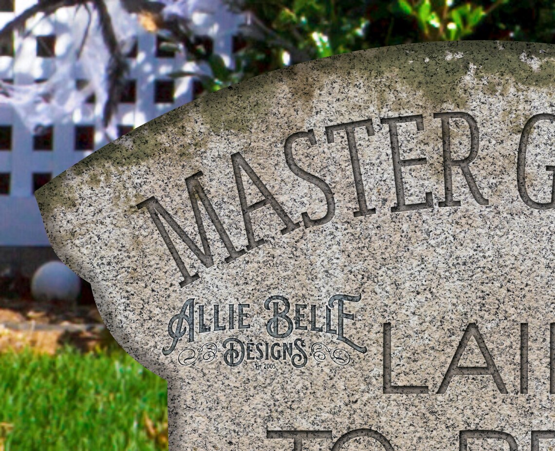 Haunted Mansion Tombstones All 14 High Detail Photo Realistic ...