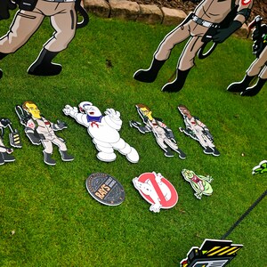 Ghostbusters Halloween Yard Decoration Set: Waterproof PVC, Slimer ...