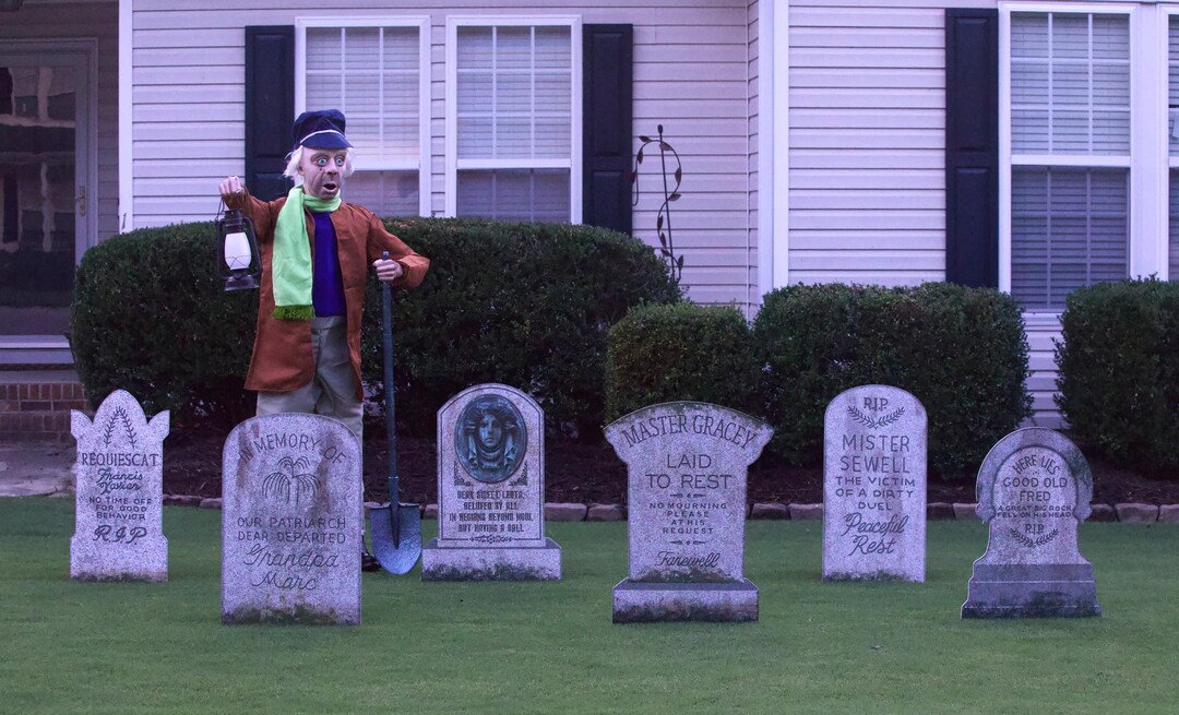 Haunted Mansion Tombstones 6 High Detail Photo Realistic Gravestones ...