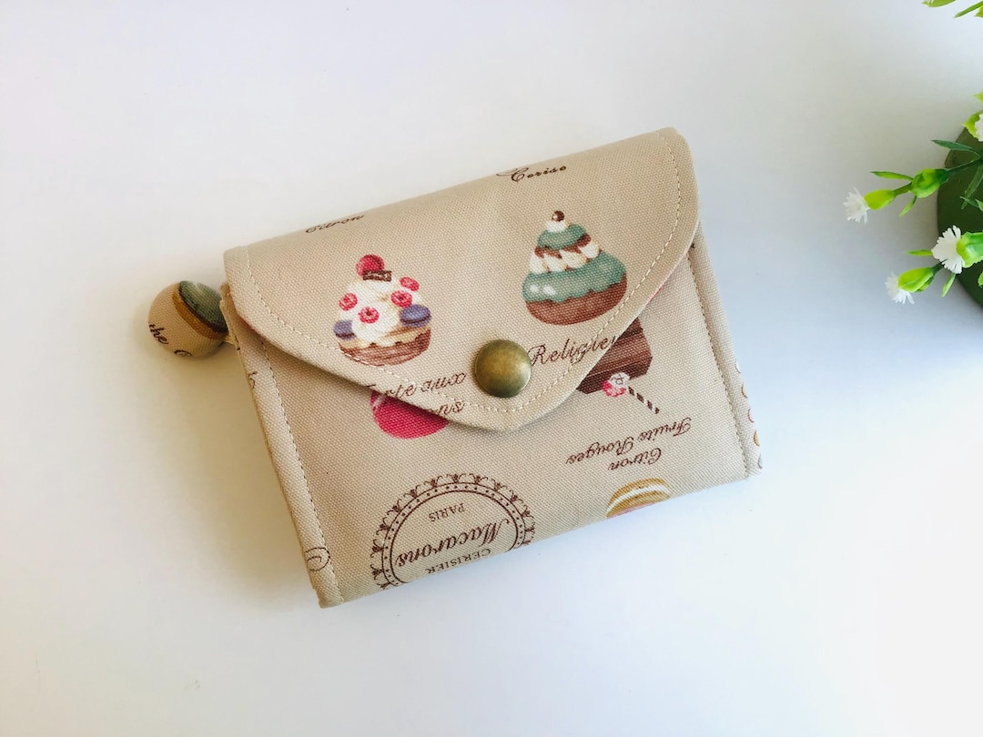Macarons Fabric Wallet: Handmade Small Women's Wallet - Etsy