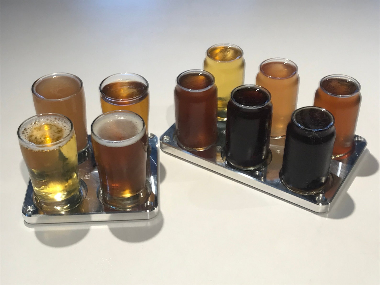 Beer Flight Tray Caddy COLD Chiller Plate Aircraft Aluminum - Etsy