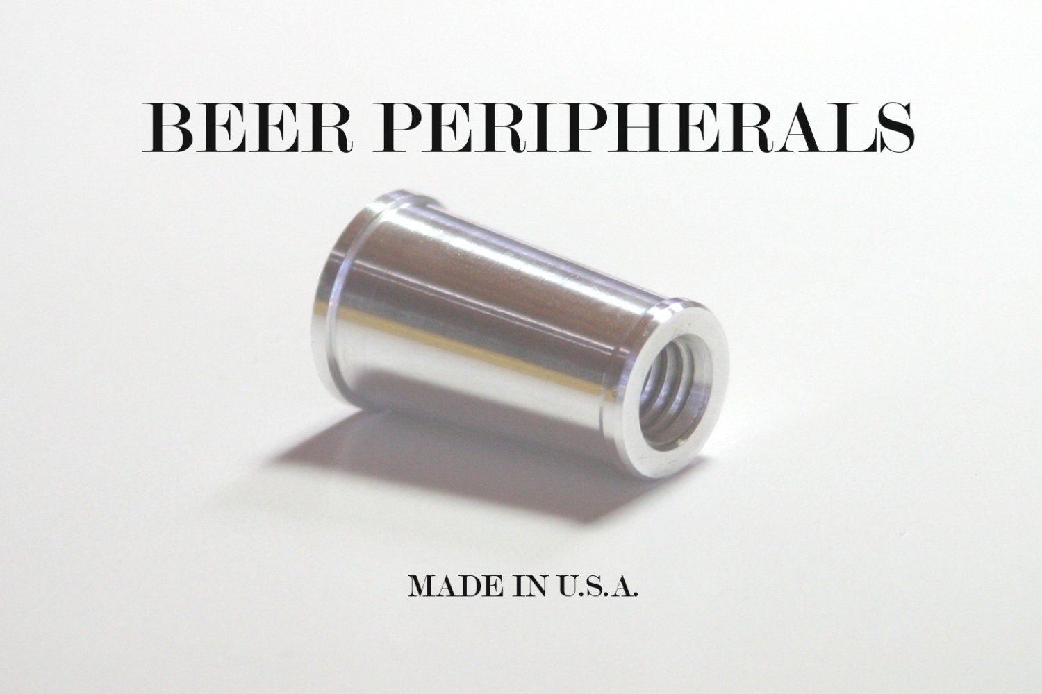 Flanged Tapered Beer Tap Ferrule Chrome Aluminum 5/16"-18 Top and 3/8 ...
