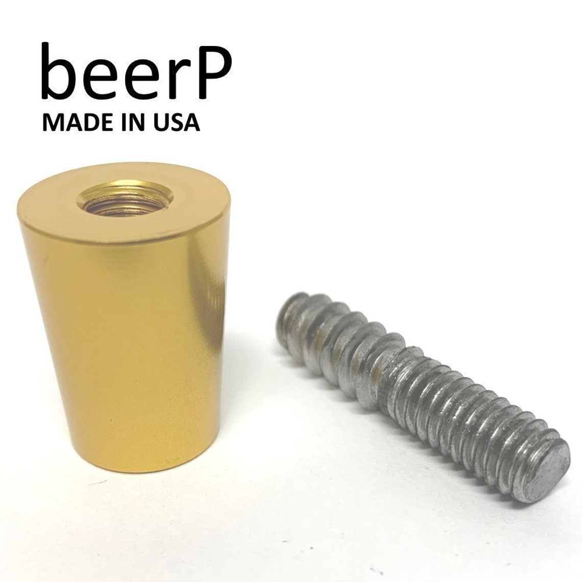 5 Sets GOLD 1" Tap Handle Ferrule Tapered 5/16"-18 Top and 3/8"-16 ...