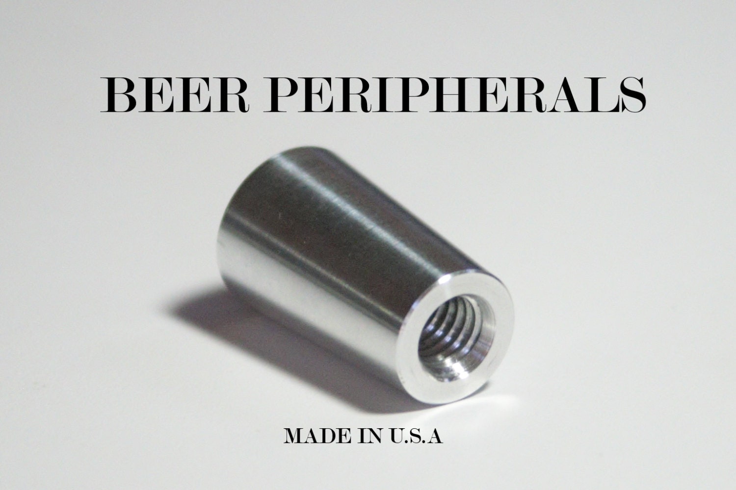10 PACK Tapered Beer Tap Ferrule Chrome Aluminum 3/8"-16 Through Hole ...