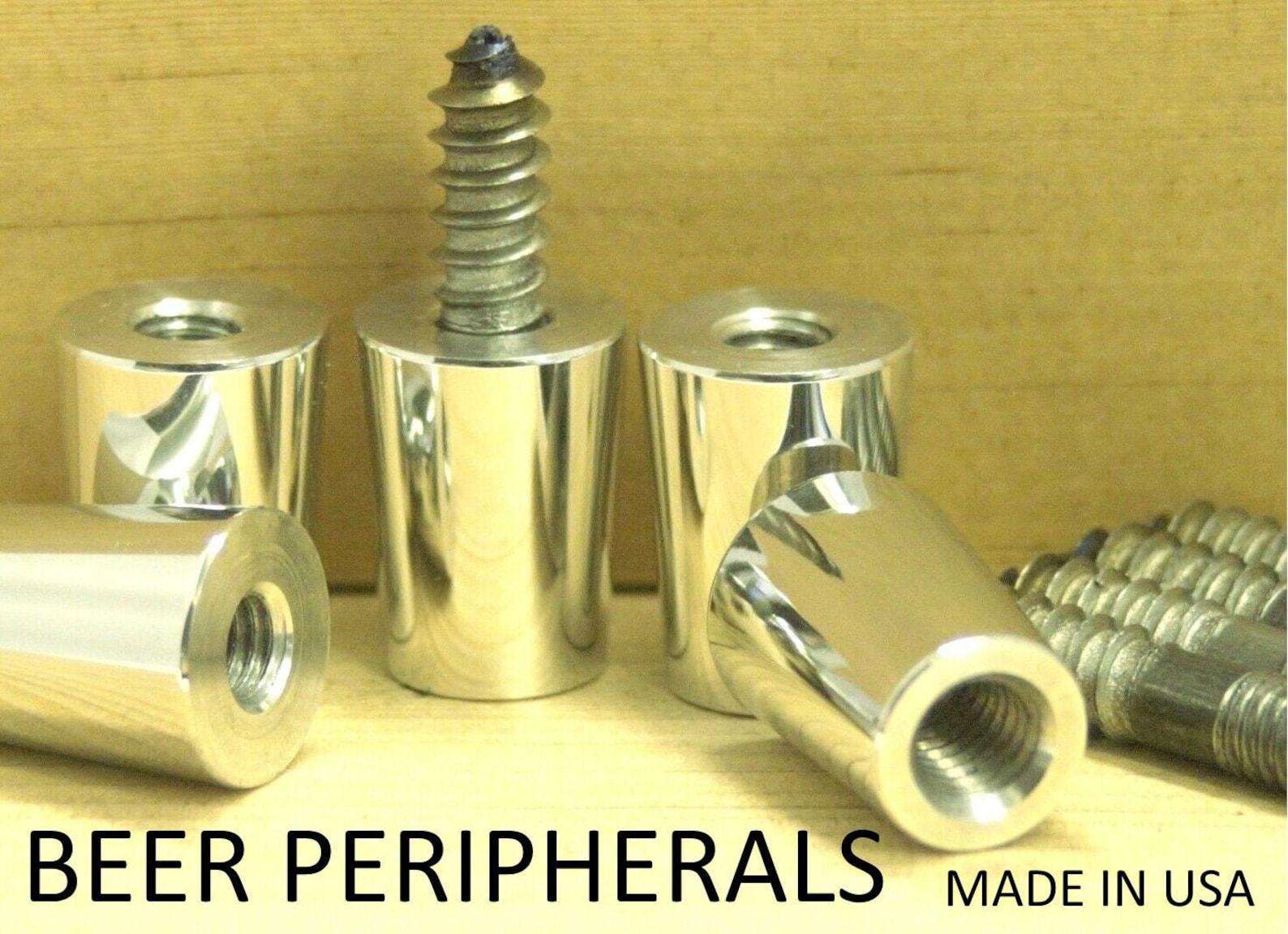 Free Shipping! 5 Pack Beer Tap Handle Ferrule 3/8"-16 With 5/16"x1.5 ...