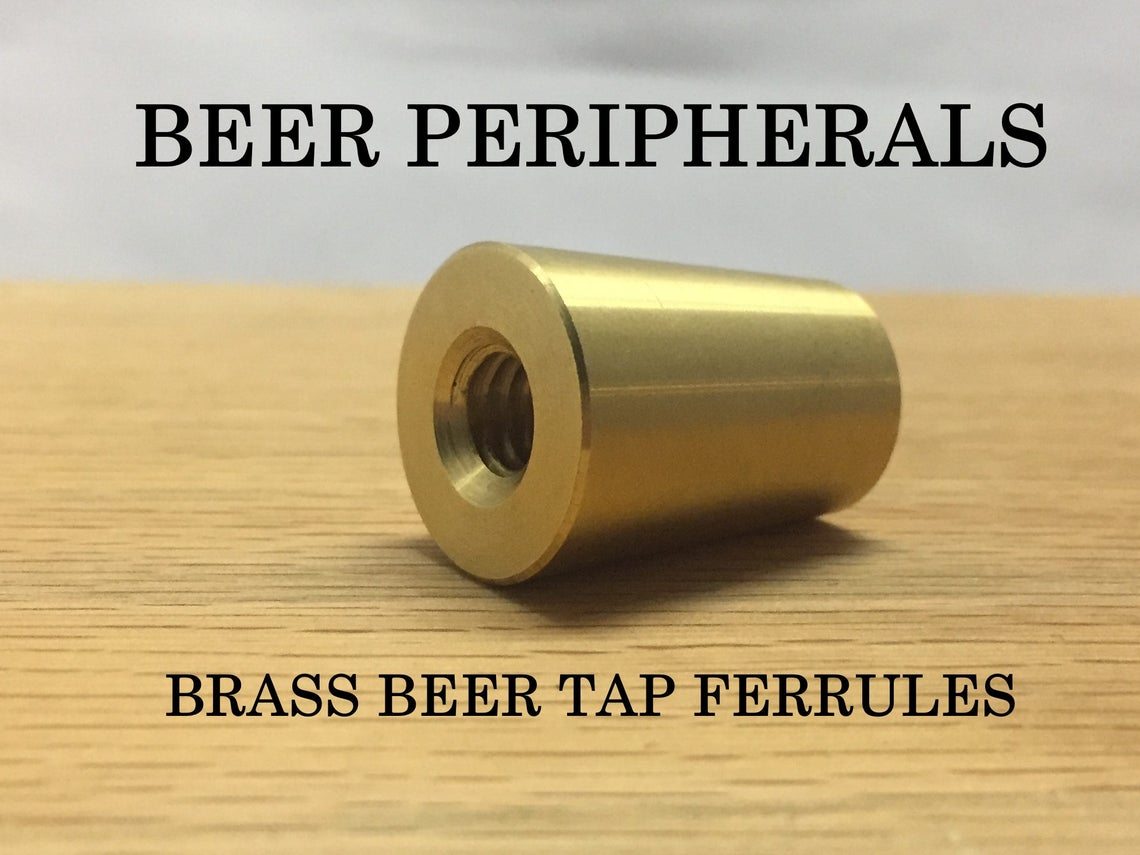 5 Pack Solid Brass Beer Tap Ferrule - Etsy