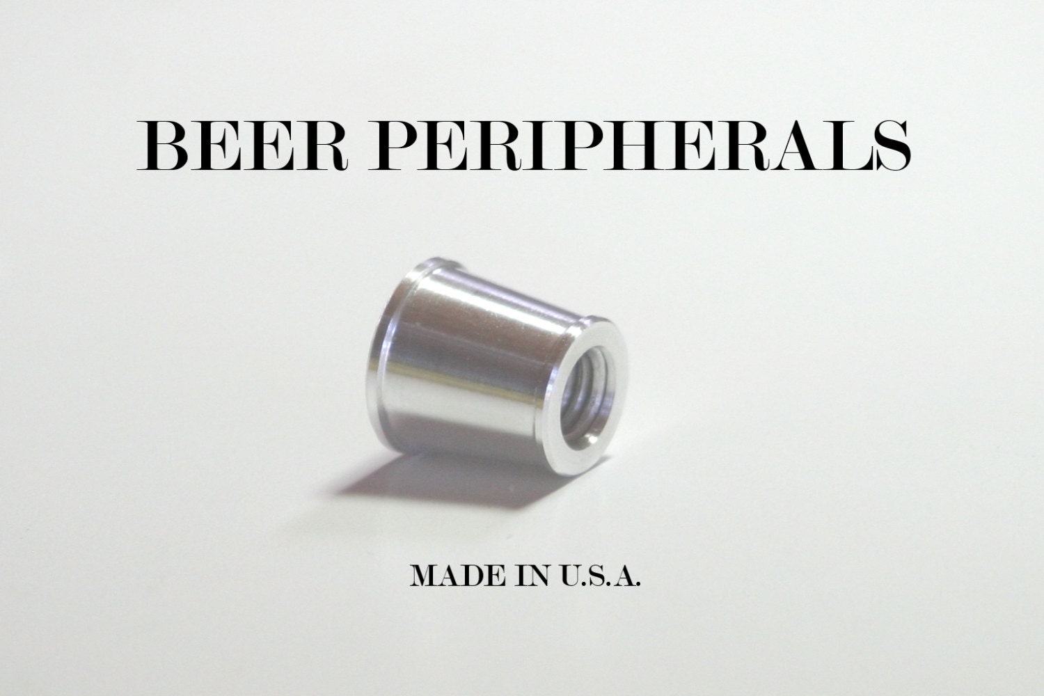 Flanged Tapered Beer Tap Ferrule Chrome Aluminum 5/16"-18 Top and 3/8 ...