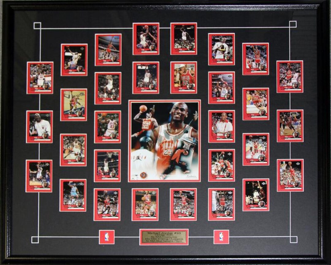 Michael Jordan Upper Deck Tribute Card Set Basketball Collector Frame ...