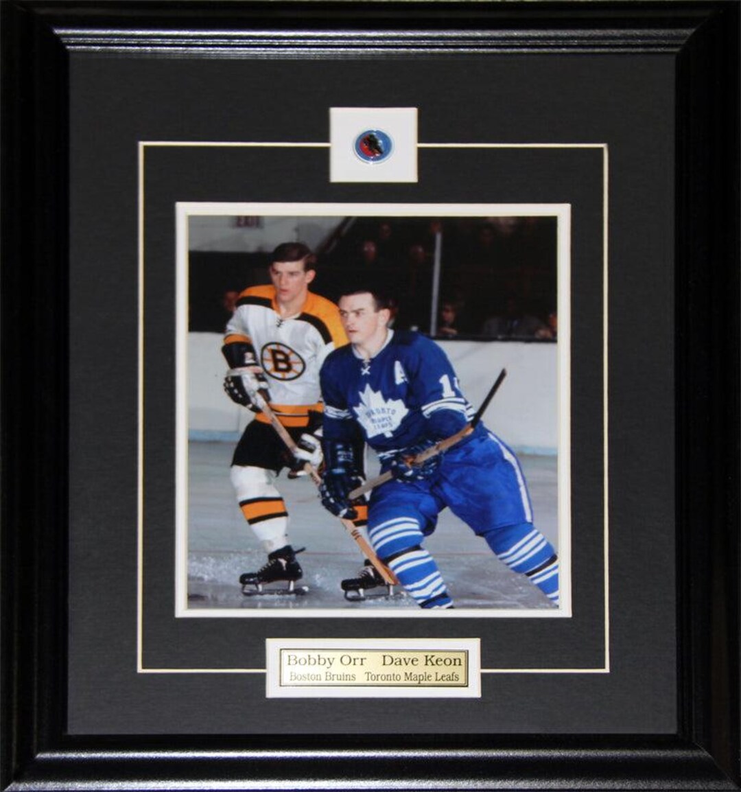 Bobby Orr Boston Bruins & Dave Keon Toronto Maple Leafs 8x10 Hockey ...