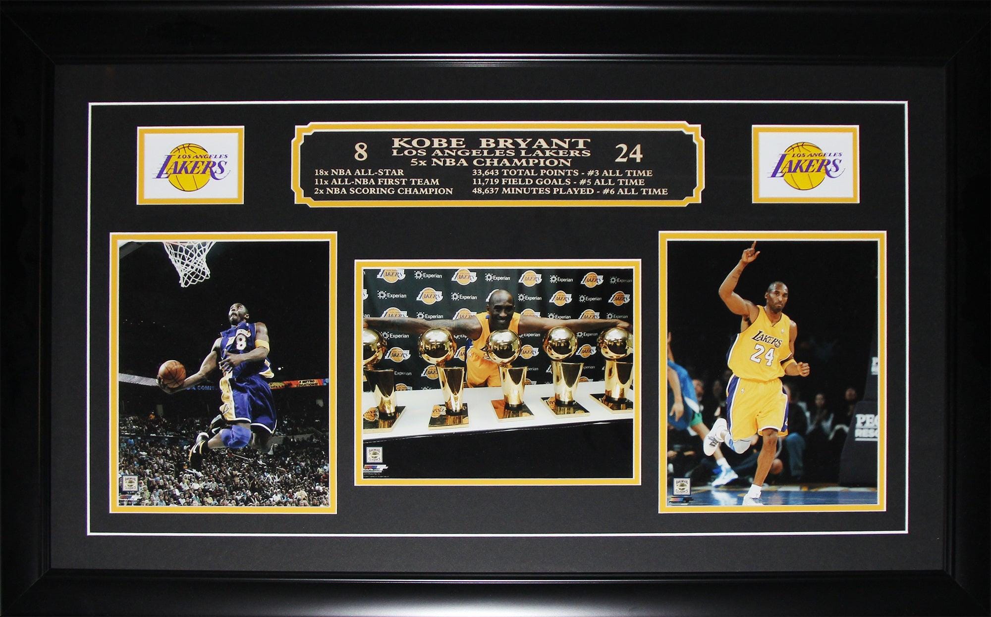 Kobe Bryant Los Angeles Laker Basketball Sports Memorabilia 3 ...