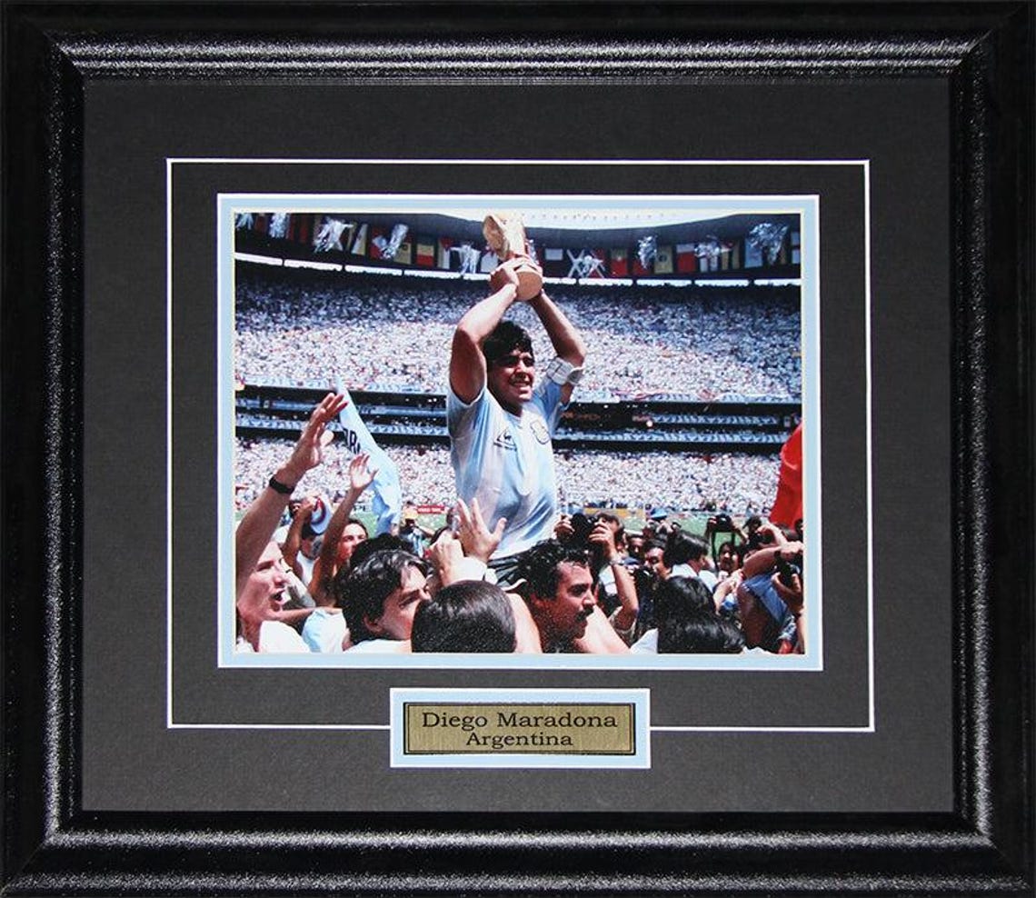 Diego Maradona Team Argentina FIFA Soccer World Cup 8x10 Collector ...
