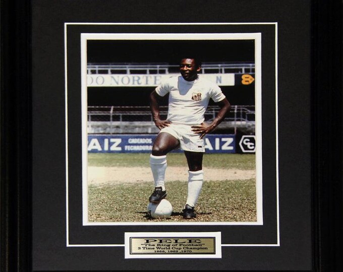 Pele Team Brazil FIFA World Cup Soccer Football 8x10 Collector Frame - Etsy