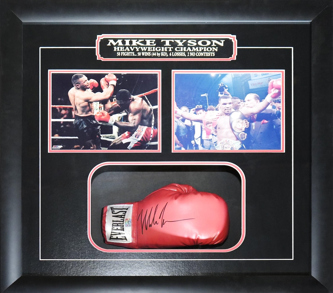Mike Tyson Heavyweight Champion Signed Glove Boxing Collector Frame - Etsy