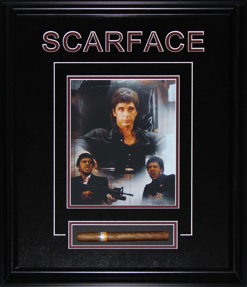 Al Pacino Scarface Tony Montanta Gangster 80s Movie Cigar Photograph ...