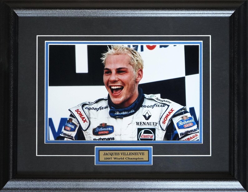 Jacques Villeneuve 1997 World Champion 8x12 Motorsport Collector Frame ...
