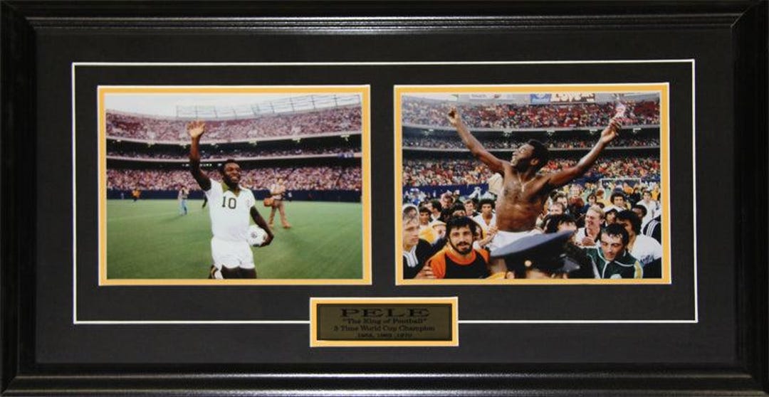 Pele Team Brazil FIFA World Cup Champion Soccer Football 2 Photo ...