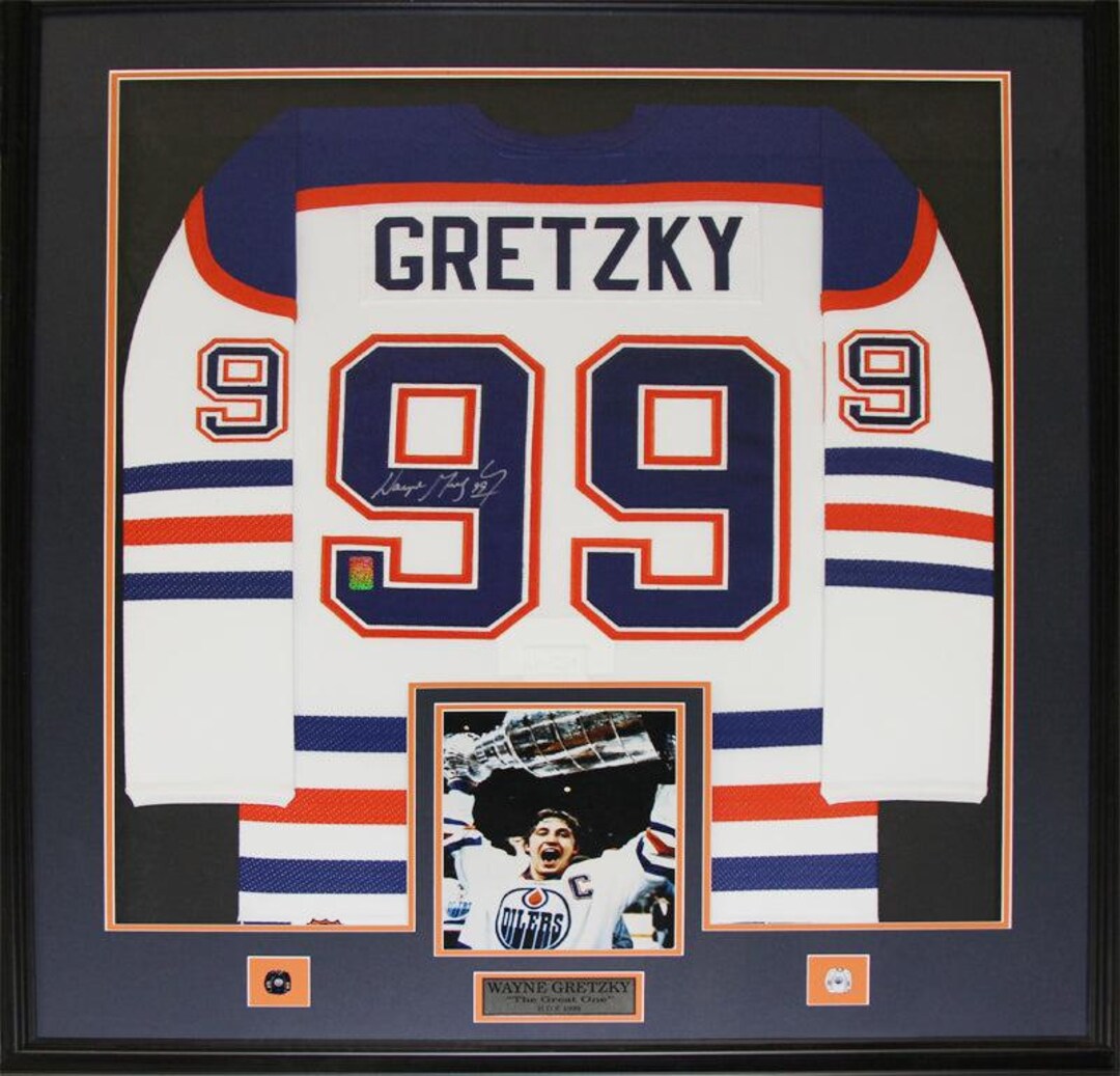 Wayne Gretzky Edmonton Oilers Signed Jersey Hockey Collector Frame ...