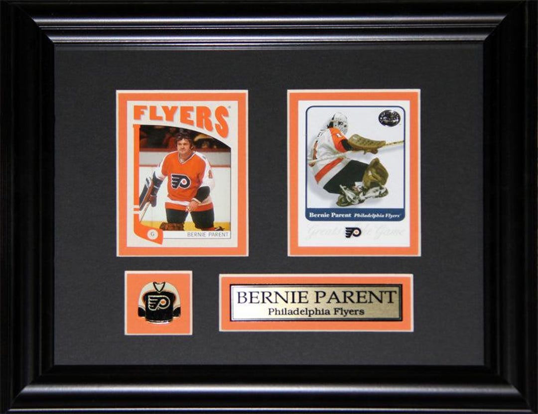 Bernie Parent Philadelphia Flyers 2 Card Hockey Memorabilia Collector ...
