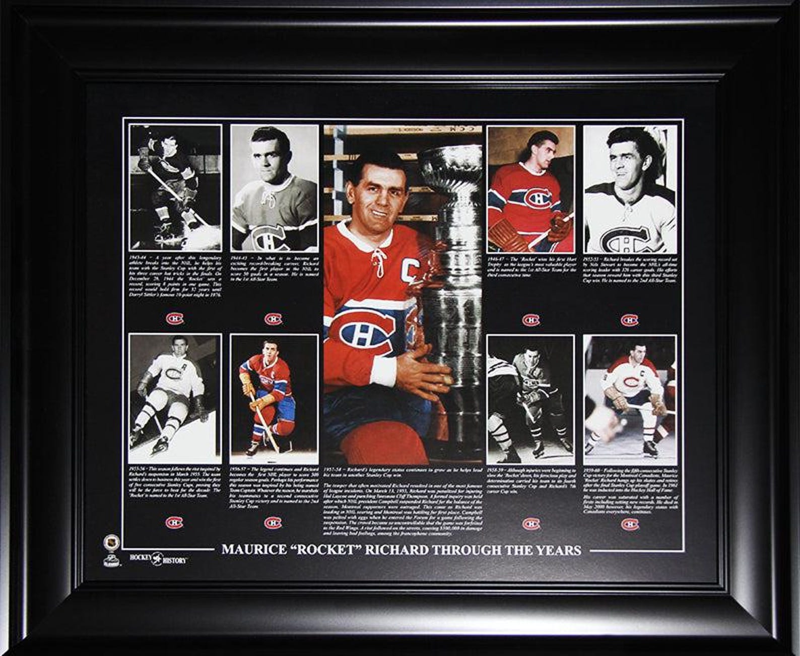 Maurice Richard Montreal Canadiens 16x20 Compilation Hockey Collector ...
