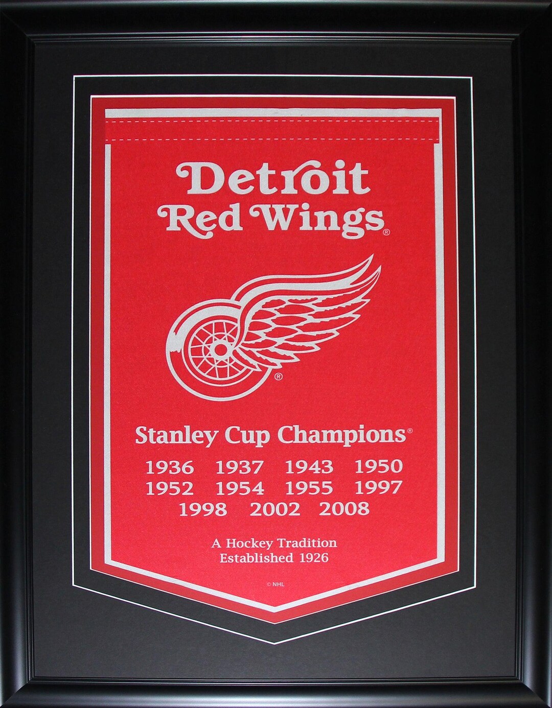 Detroit Red Wings Stanley Cup Champions Felt Banner Hockey Sports ...