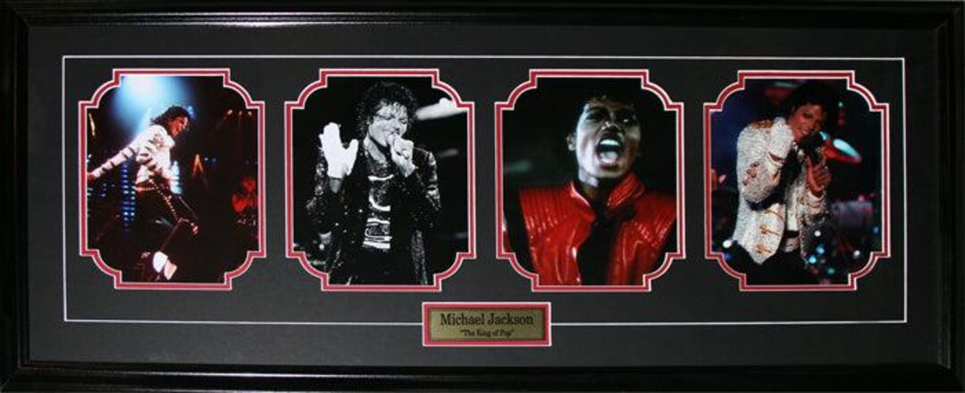 Michael Jackson the King of Pop Music Singer 4 Photograph Collector ...