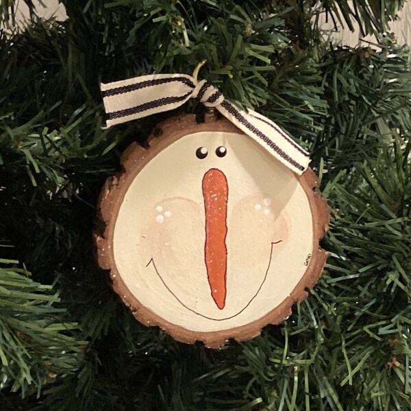 Painted Snowman Face - Etsy