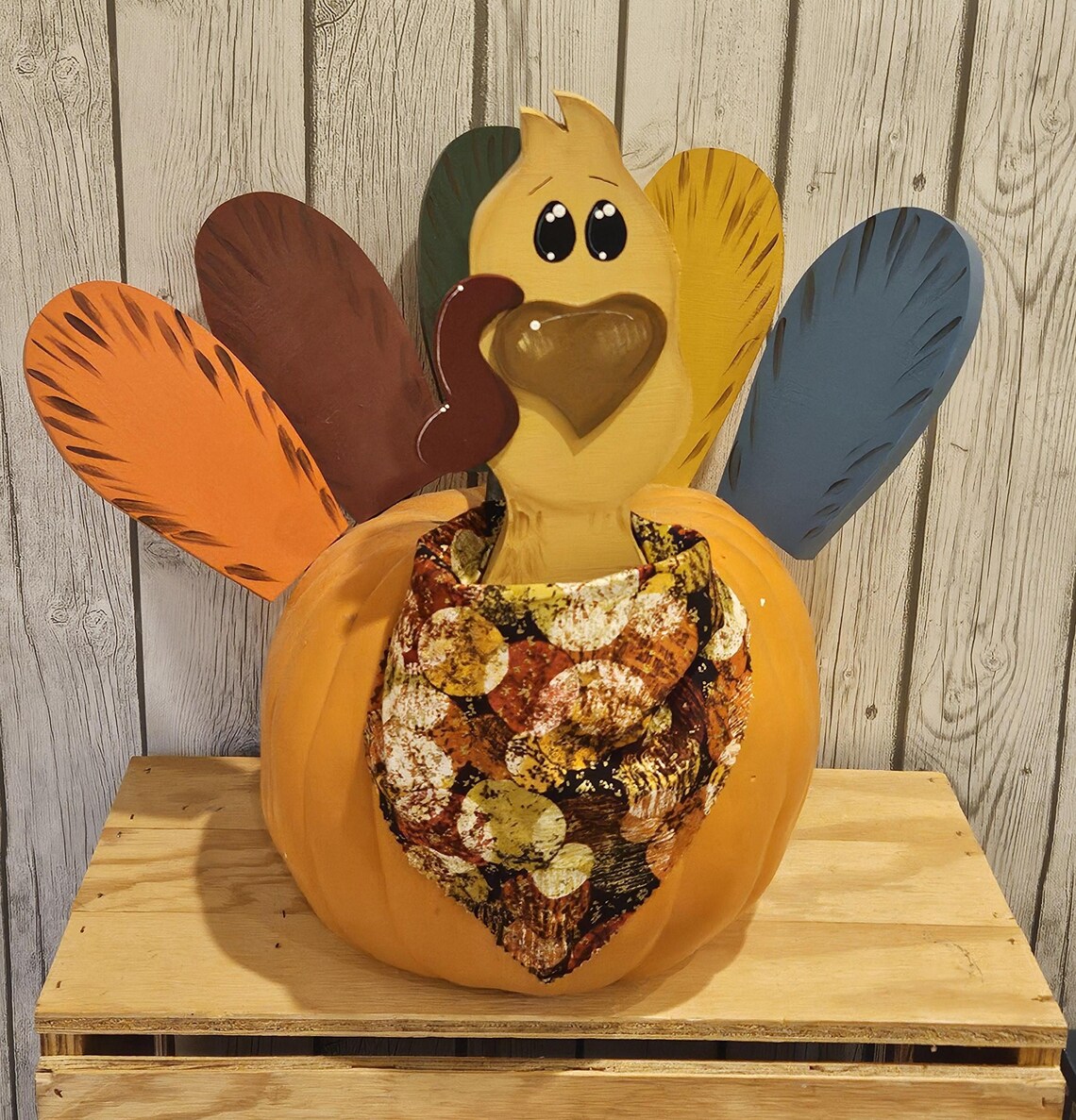 Wooden Turkey Kit for Pumpkin - Etsy