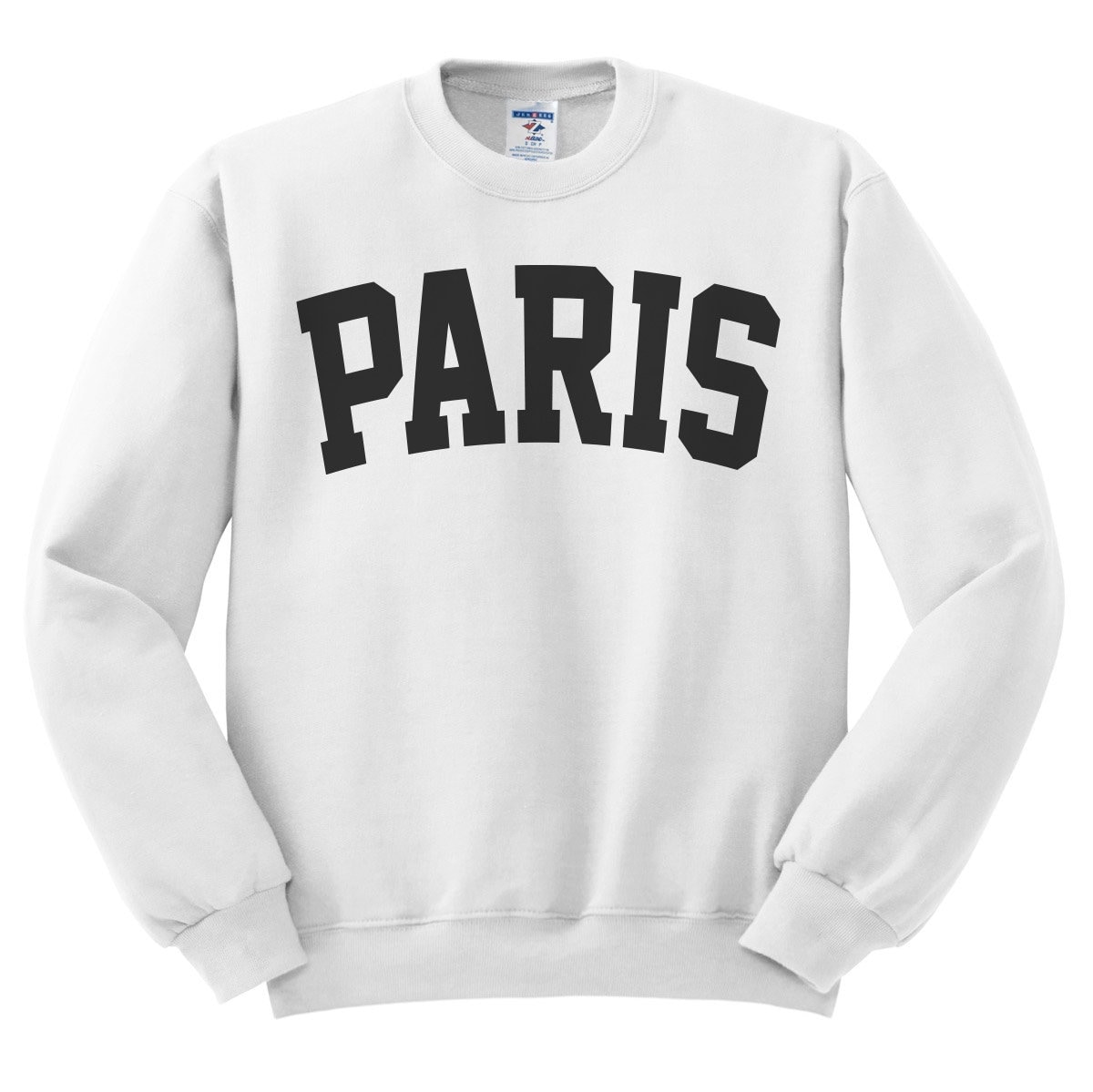 Paris Sweatshirt Collegiate Text France Sweatshirt Paris FR - Etsy