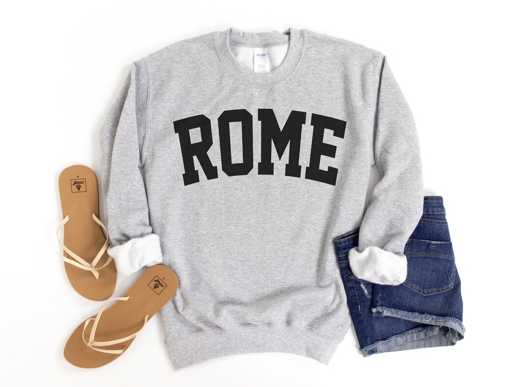 Rome Italy Sweatshirt: Collegiate Crewneck Sweater - Etsy