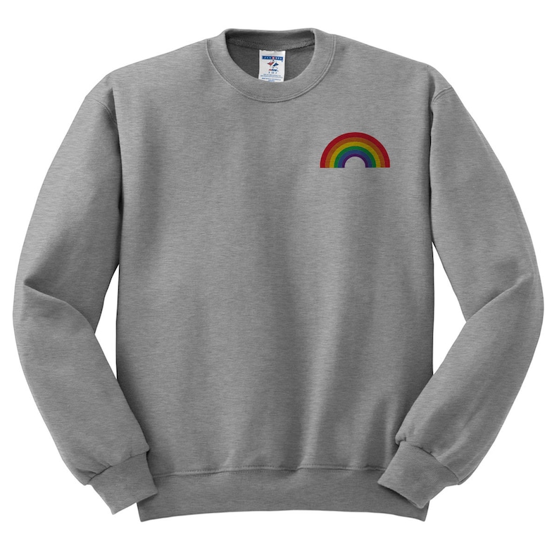 Rainbow Pocket Pride Sweatshirt Unisex Gay Pride Sweater | Etsy