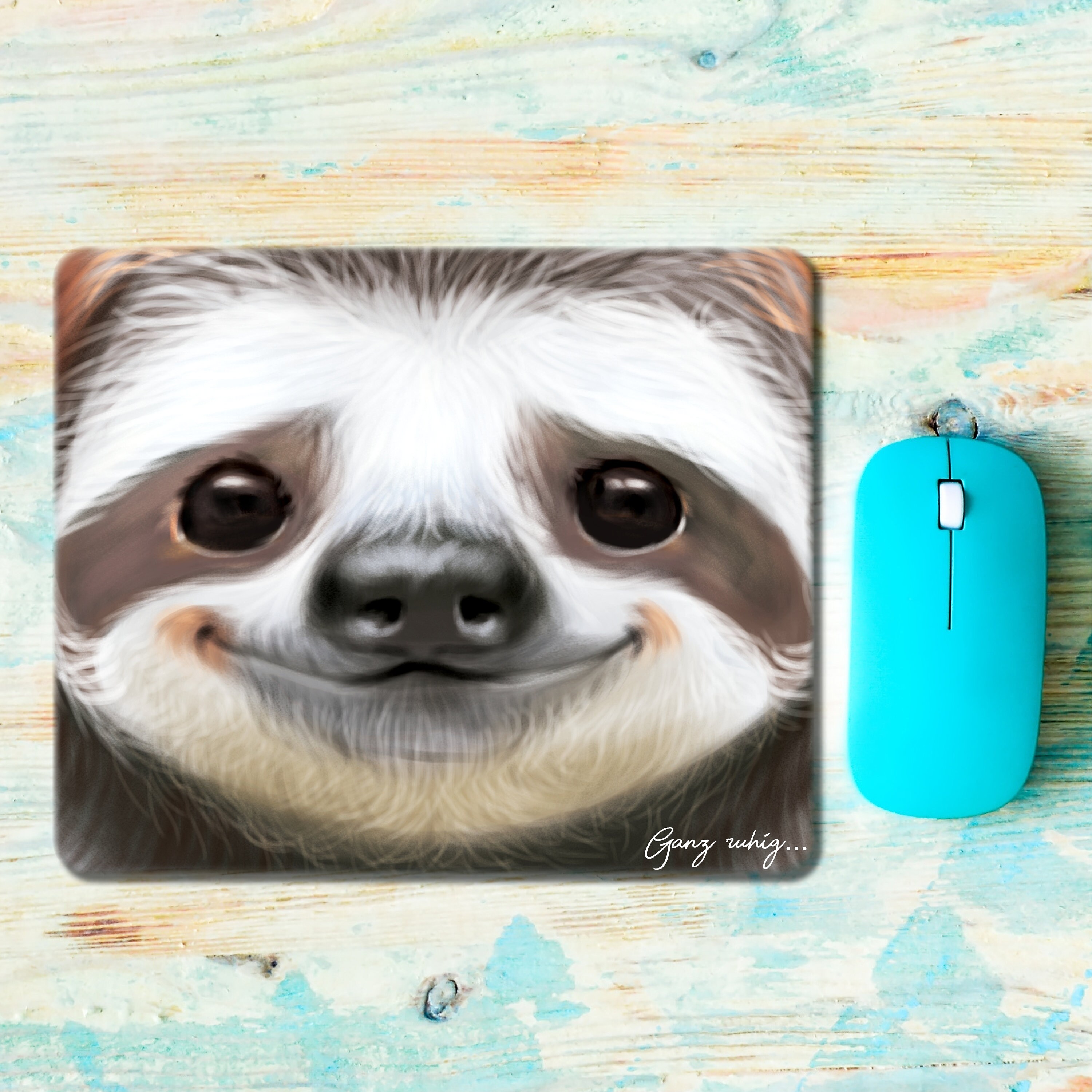 Mouse Pad Mousepad Sloth Sloth Gift Office Desk Birthday Gift | Etsy