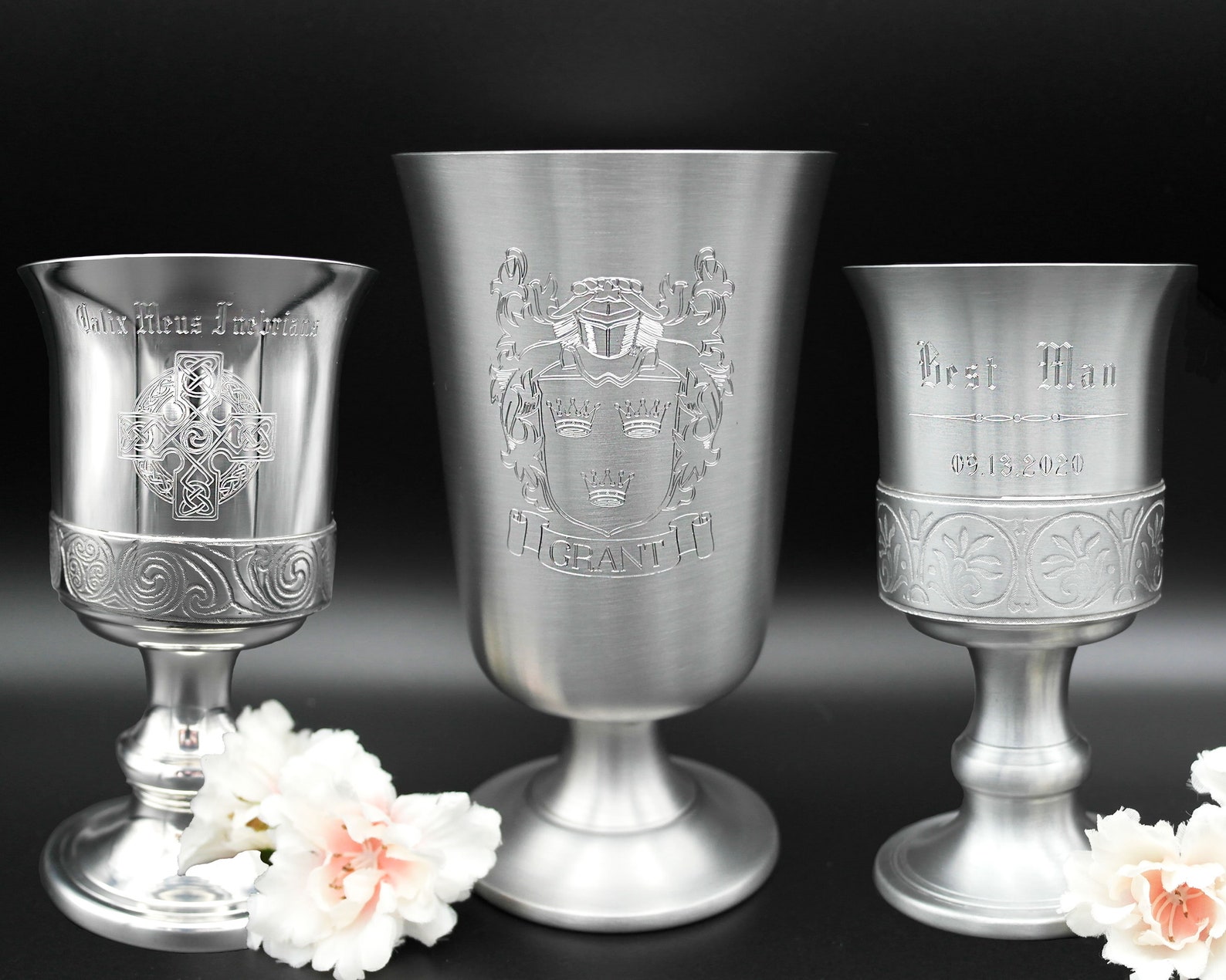 Pewter Chalice Personalised Gift Custom Engraved Chalice Gift - Etsy