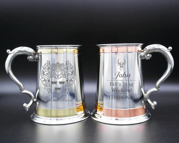 Retirement Gift Personalised Tankard Gift Custom Engraved - Etsy