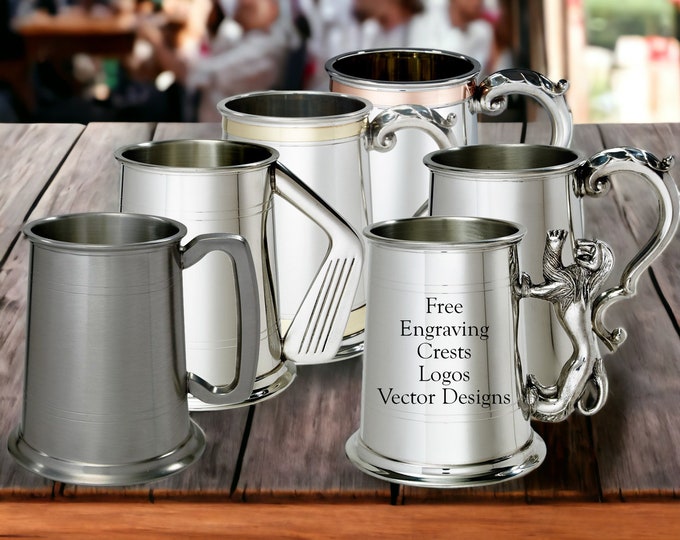 Personalized Medieval Tankard | Unique Gifts for Men | Glass Beer Stein ...