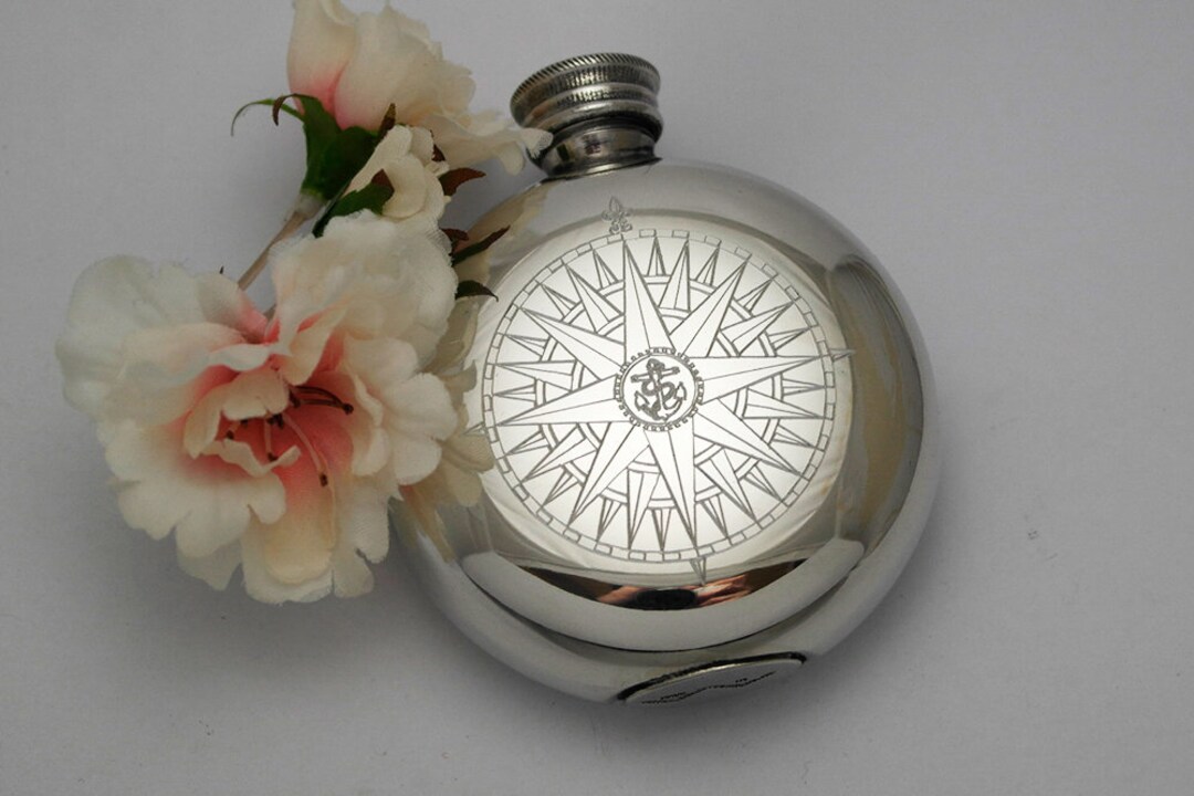 Custom Engraved Hip Flask Custom Design Engraved Coordinates - Etsy