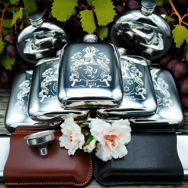 Silver Flask - Etsy