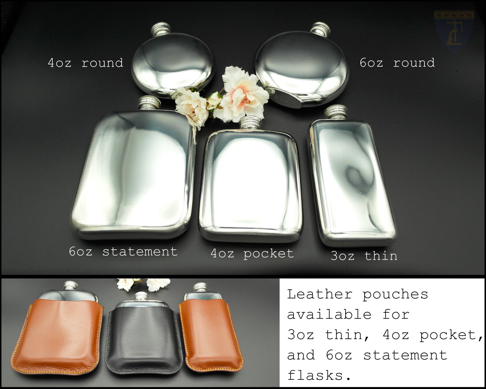 English Pewter Rounded Kidney Hip Flask Personalised Flask Gift ...