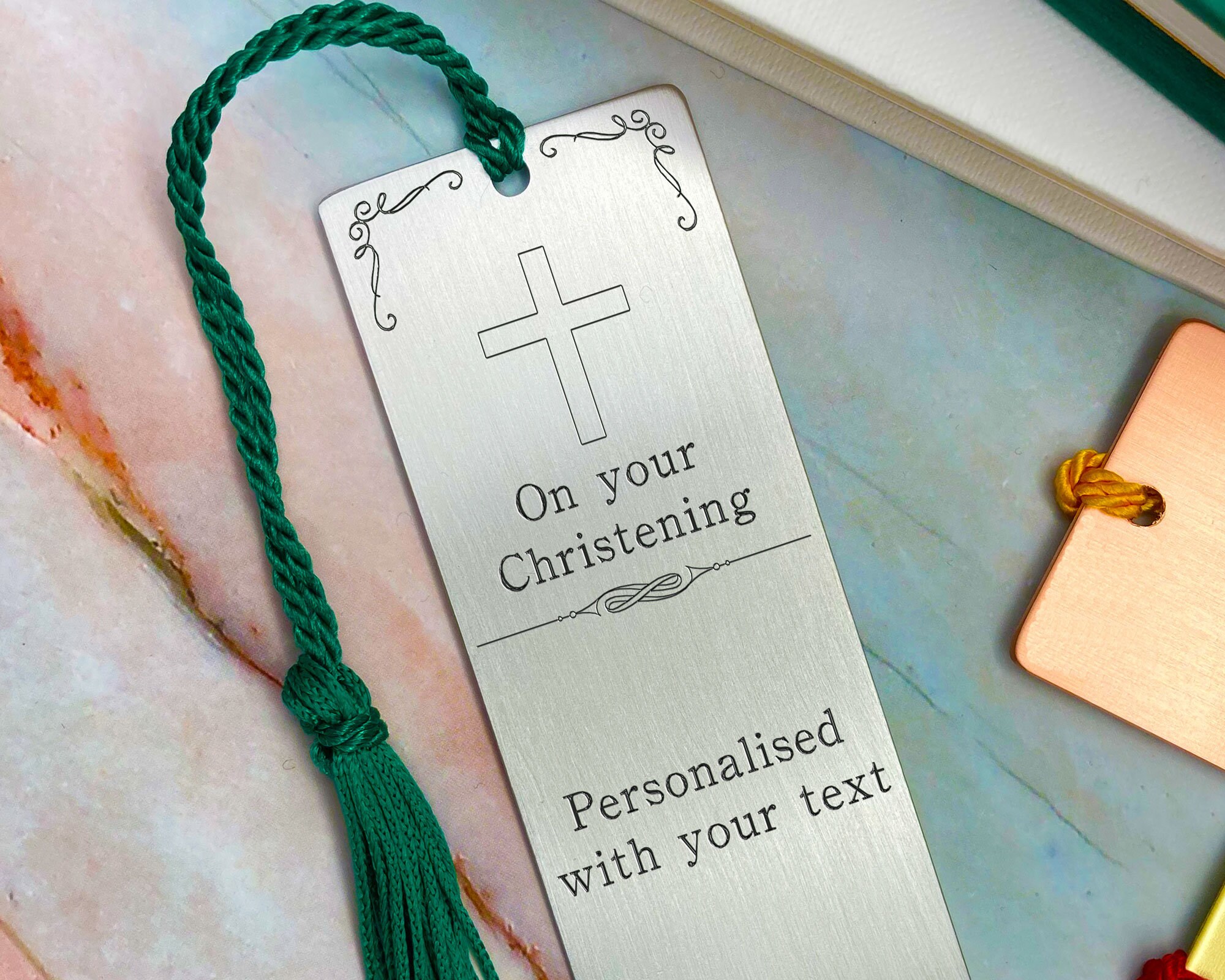 Personalised Christening Gifts, Custom Christening Bookmark ...