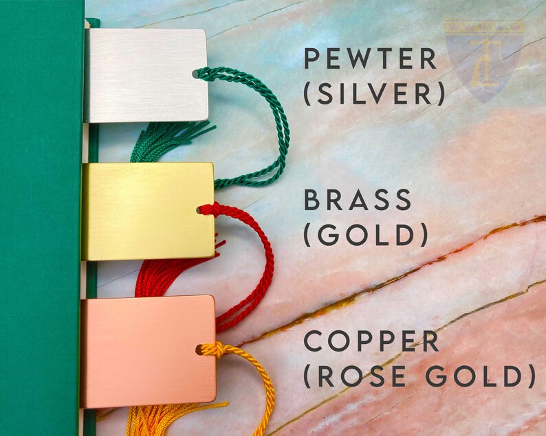 Custom Copper Bookmark, Personalised Gift, Engraved Metal Bookmark ...