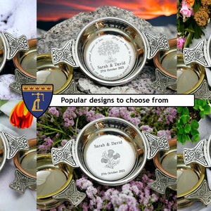 Scottish Quaich Custom Engraved Quaich Personalised Engraved Quaich ...