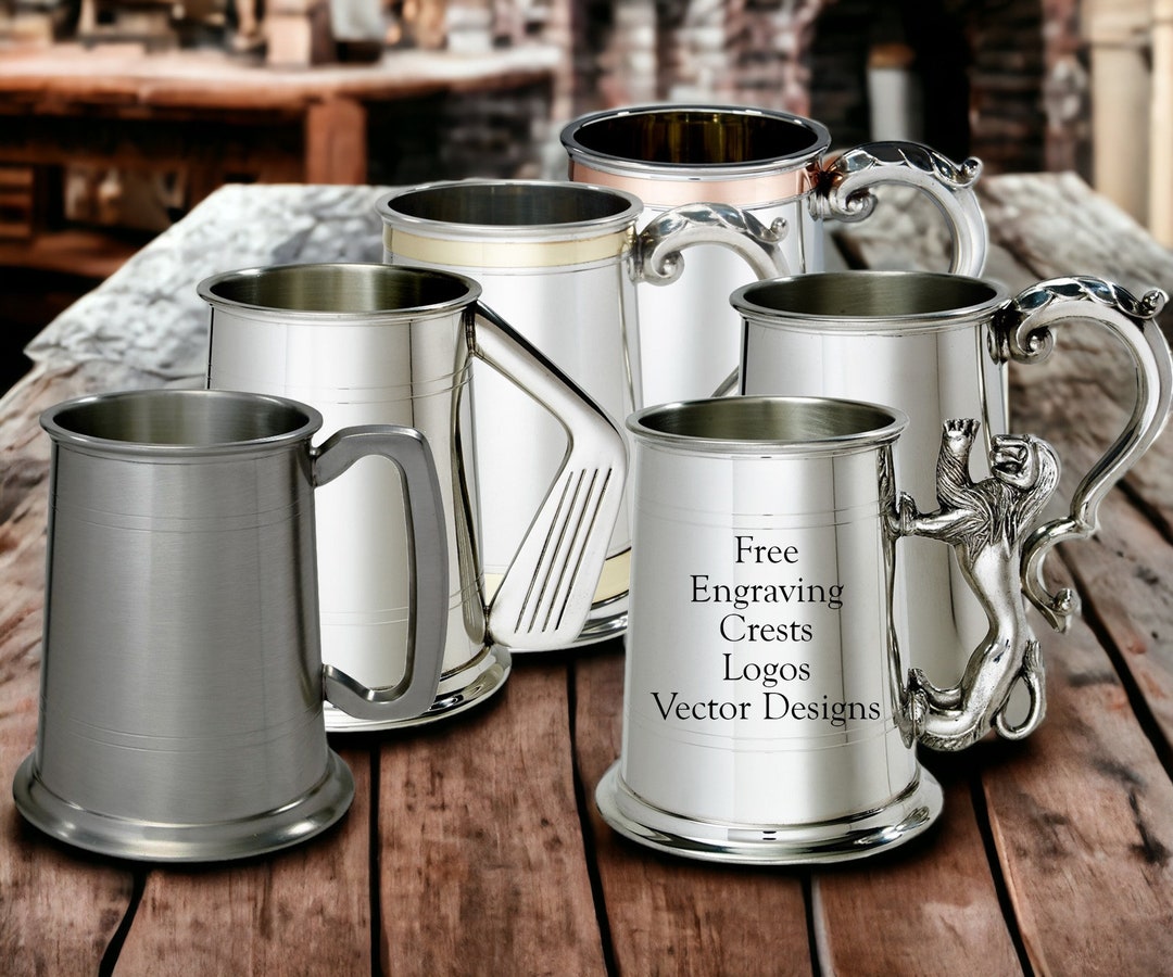 Groomsmen Tankard Gift Custom Engraved Pewter Tankard Gift for Him ...