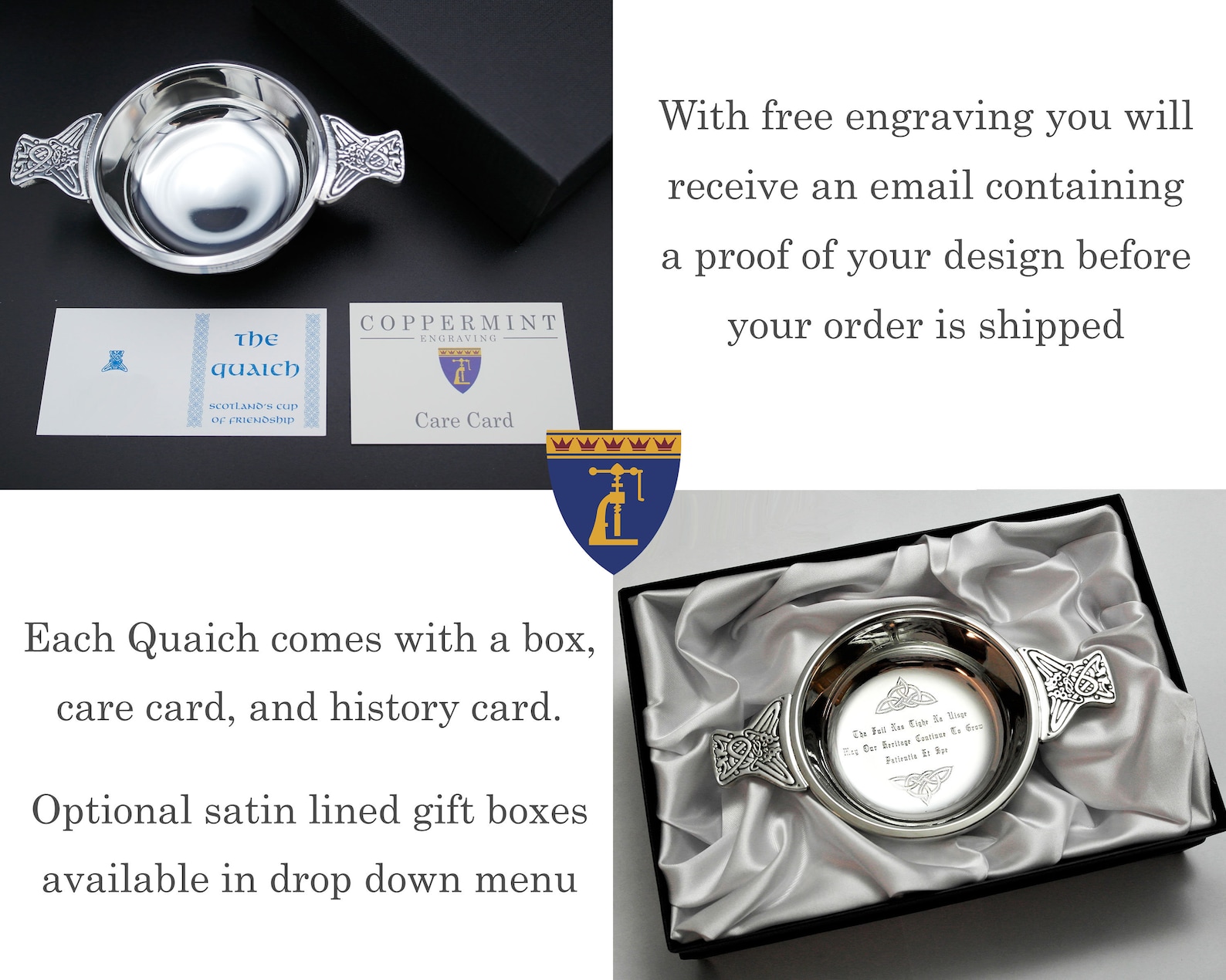Scottish Quaich Custom Engraved Quaich Personalised Engraved - Etsy