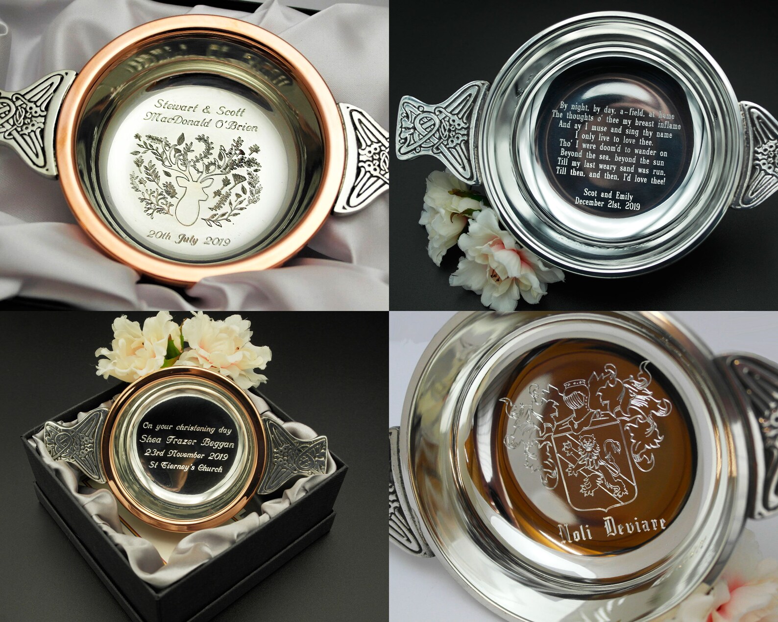 Scottish Quaich Custom Engraved Quaich Personalised Engraved - Etsy