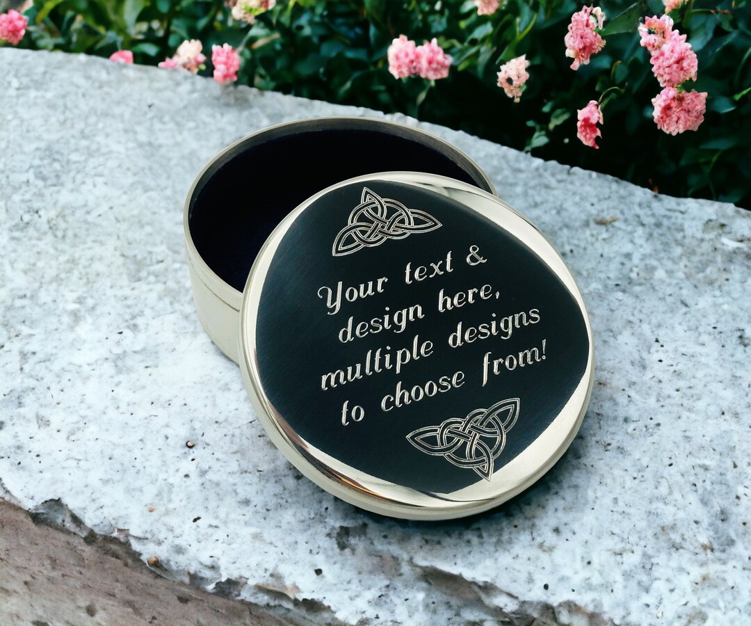 Pewter Trinket Box - Silver Trinket Box - Tin Anniversary Gift - Etsy