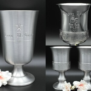 Pewter Chalice Personalised Gift Custom Engraved Chalice Gift English ...