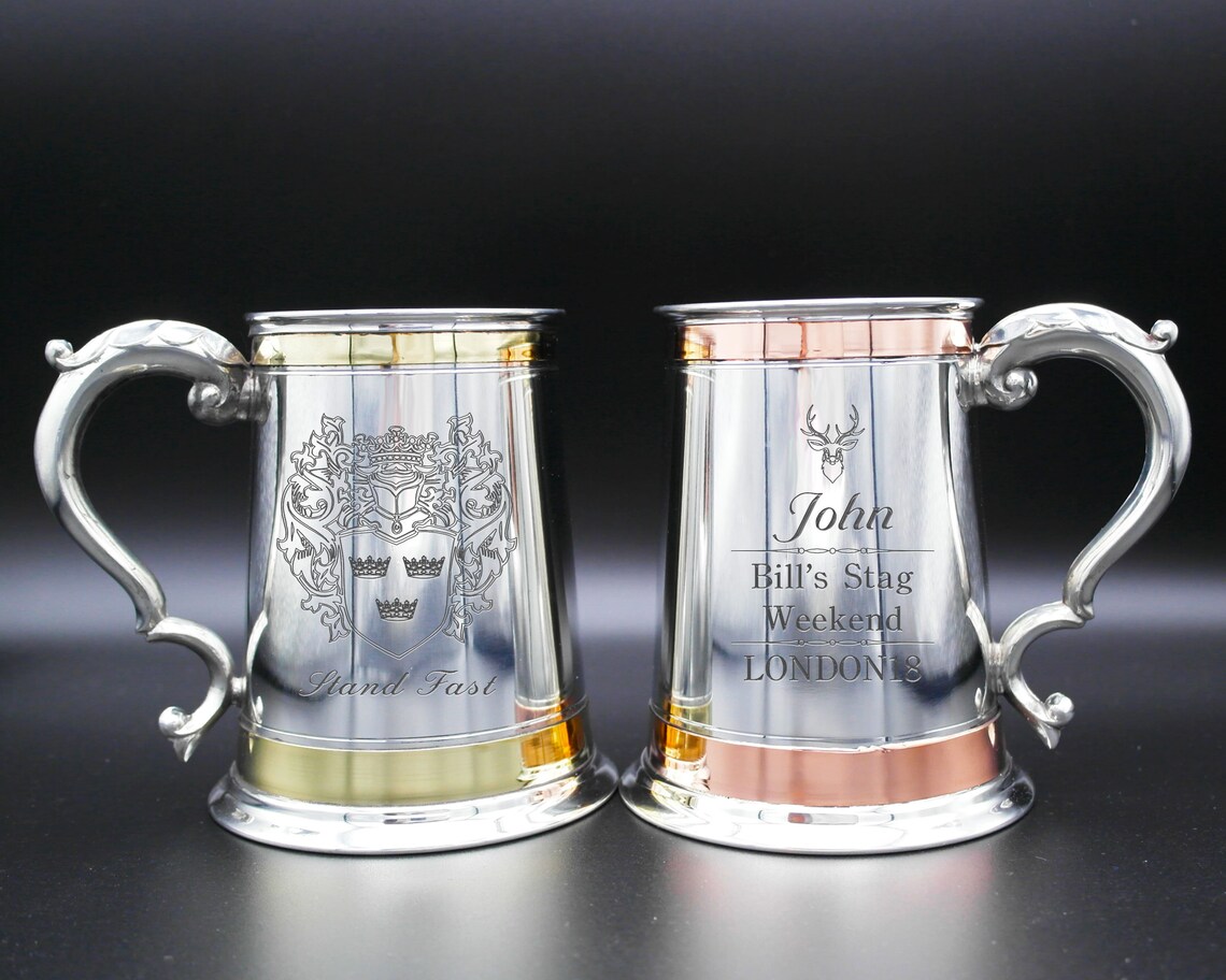 Family Crest Gift Custom Engraved Gift Family Crest Tankard - Etsy