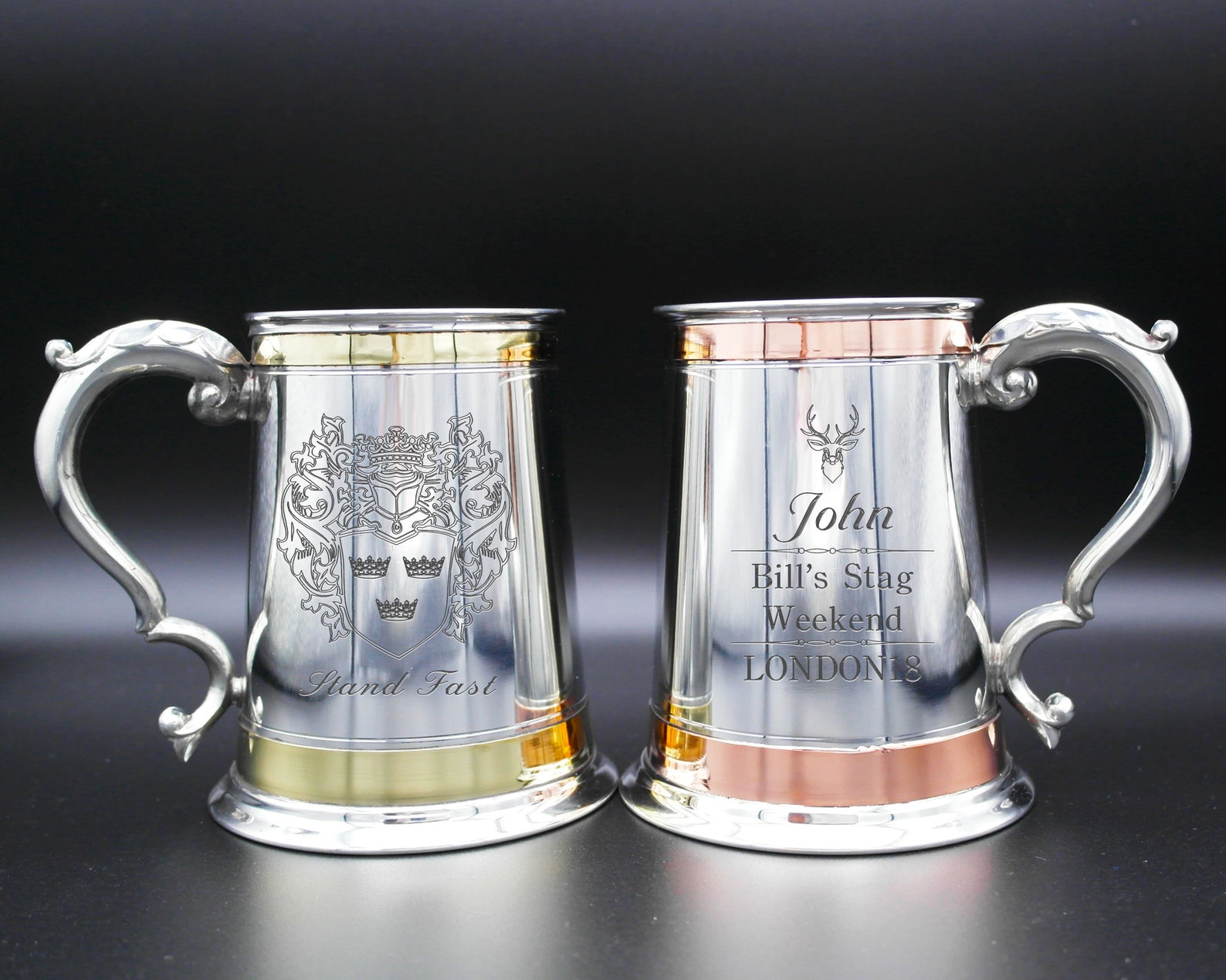 Family Crest Gift Custom Engraved Gift Family Crest Tankard - Etsy