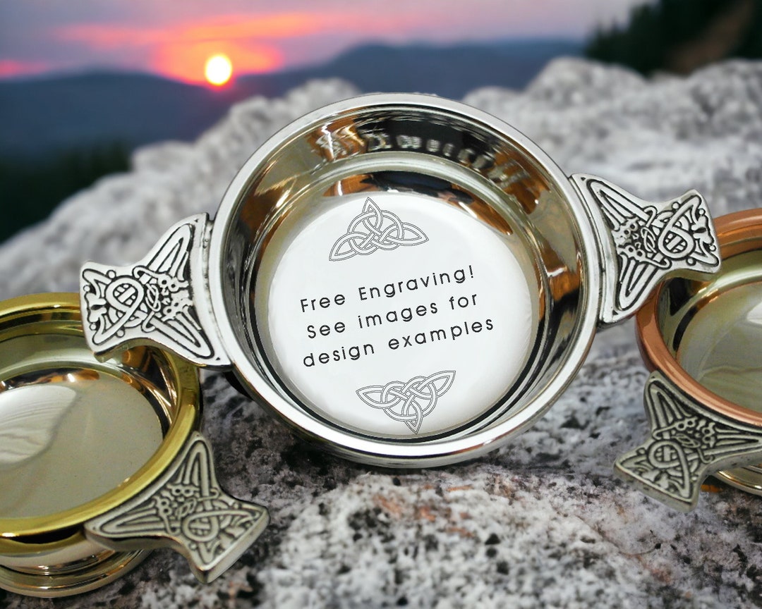 Scottish Quaich Golf Trophy - Your Choice of Engraving - Etsy